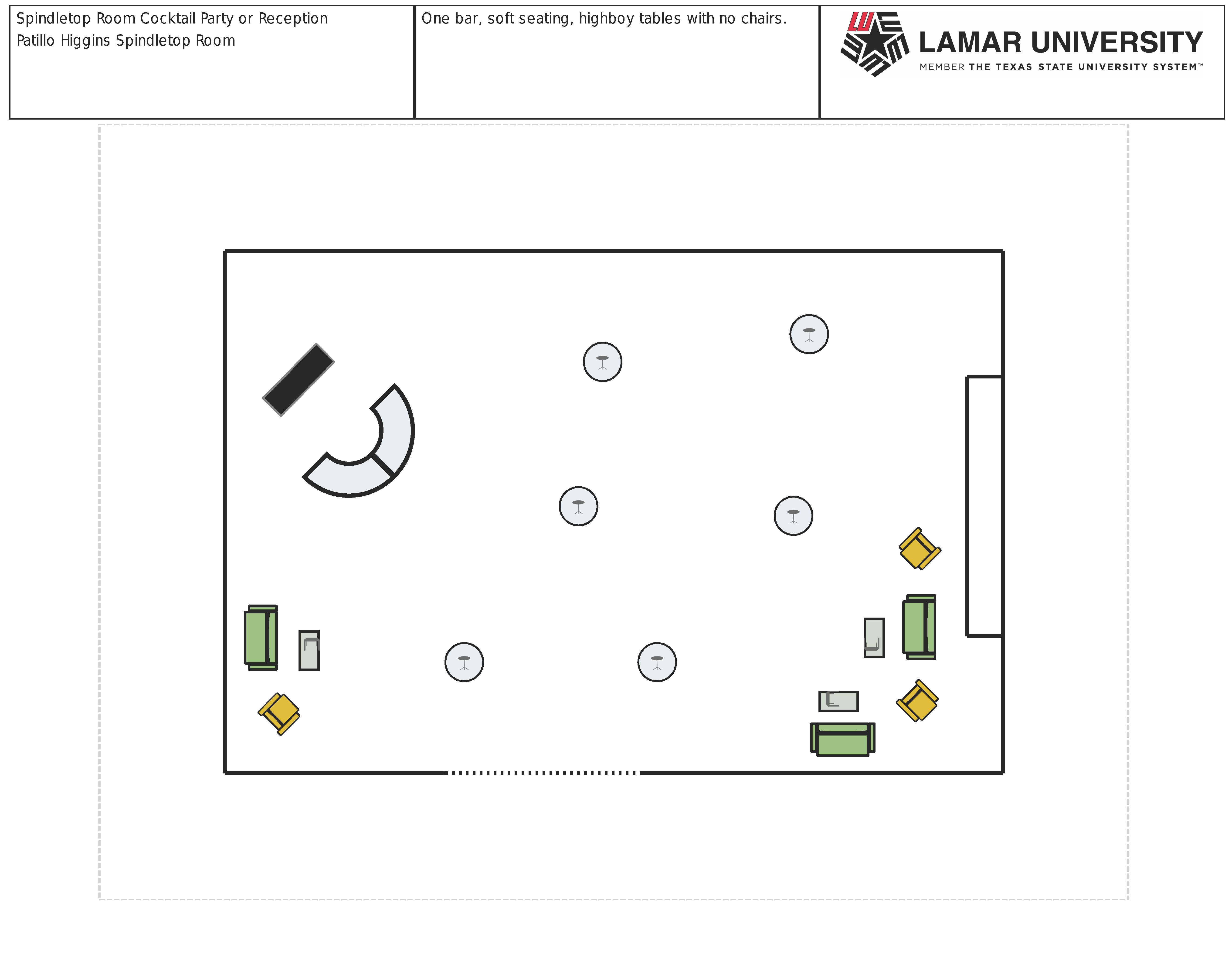 Office of Event Management | Reception Center Rooms | Layout Options ...