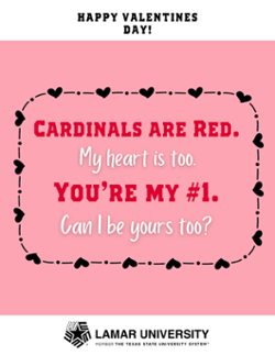 LU Valentine's Day Cards - Lamar University