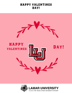 LU Valentine's Day Cards - Lamar University