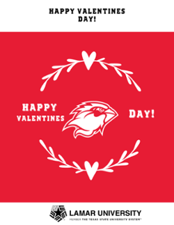 LU Valentine's Day Cards - Lamar University