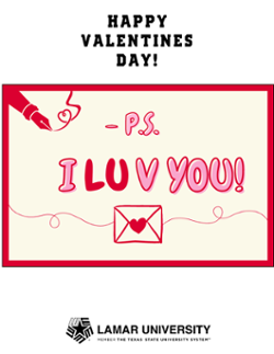 LU Valentine's Day Cards - Lamar University