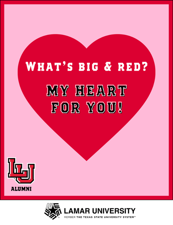 LU Valentine's Day Cards - Lamar University